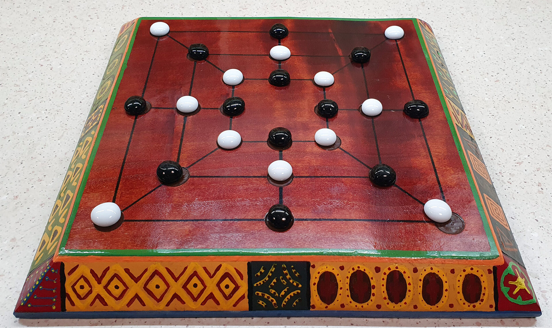 Fabricación de un Morabaraba - Mundo en juego